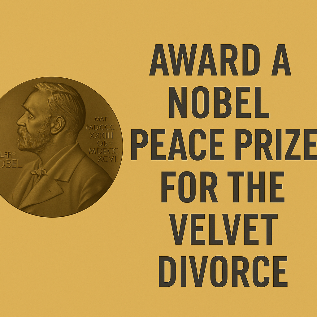 The Forgotten Peace: Why the Velvet Divorce Deserves a Nobel Prize ...